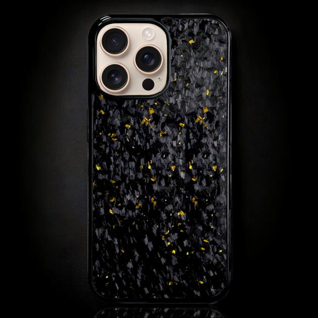 FORGED Carbon Fiber iPhone Case - Gold Forged – Carbon Conceptz